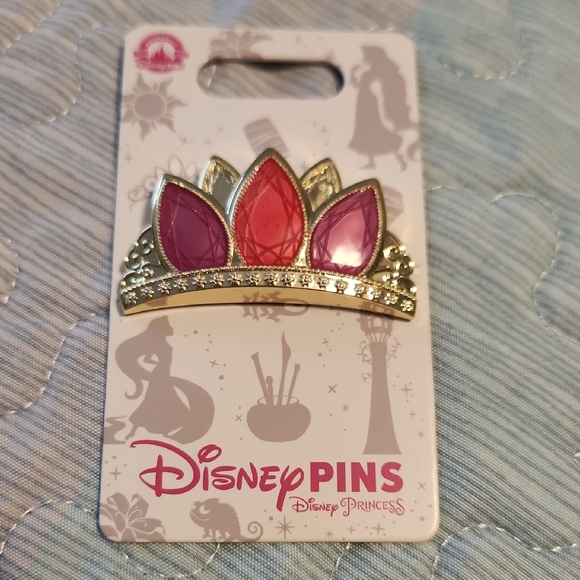 Disney | Accessories | Disney Princess Repunzel Tiara Pin Pink And Gold ...